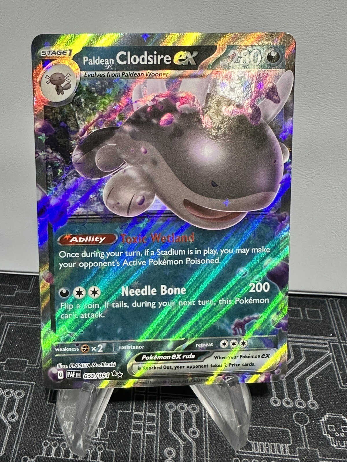 Pokémon TCG Paldean Clodsire ex Scarlet & Violet - Paldea Evolved 130/ ...
