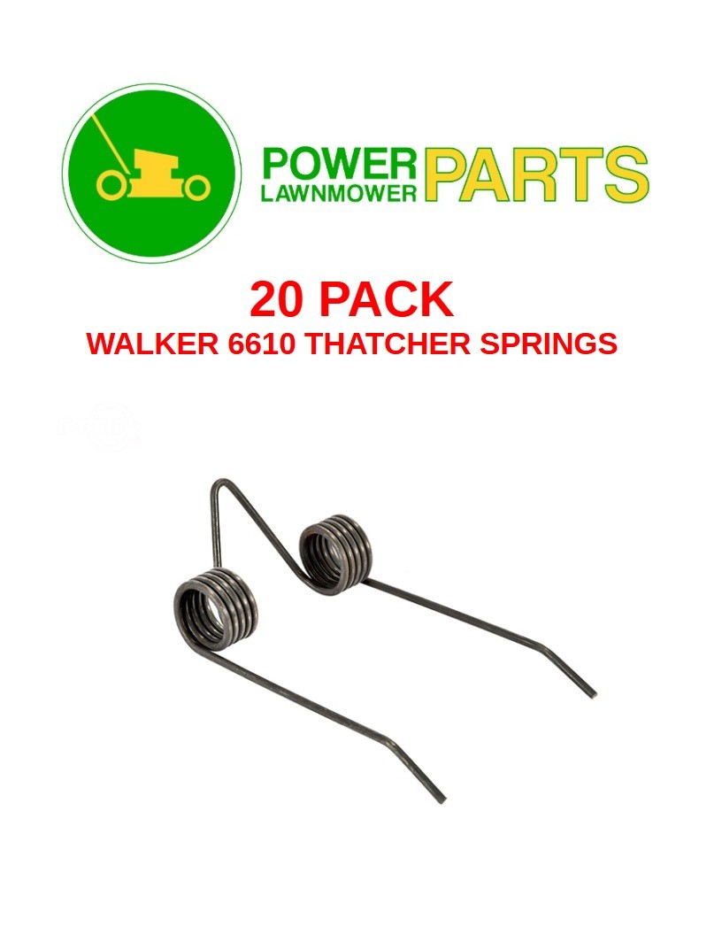 20 PK. Dethatcher Tine Spring For Walker DT-40a Part # 6610. Fits ...