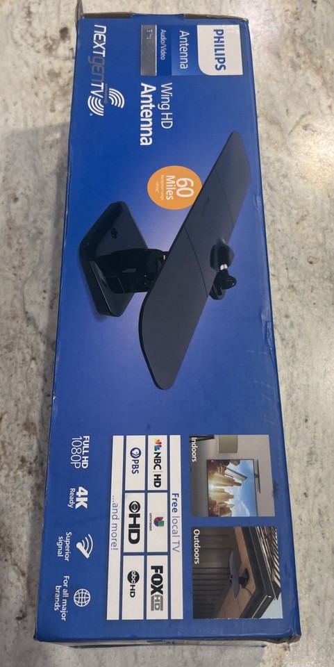 Philips Wing Mobile TV Antenna Indoor Outdoor Tailgating Camping | eBay