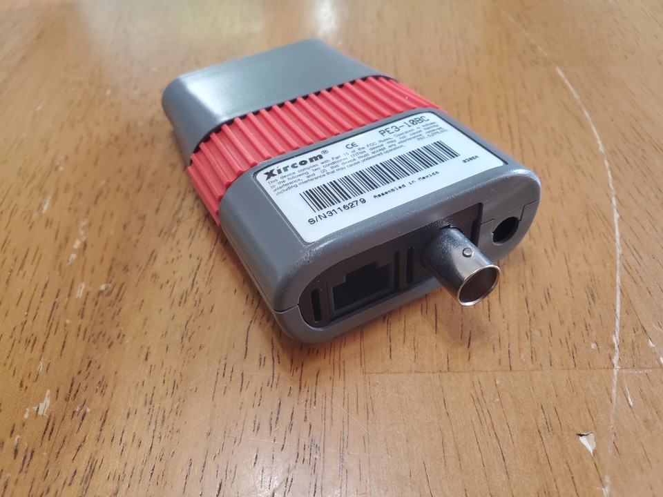 Xircom PE3-10BC Parallel Port Pocket Ethernet Adapter III no power ...