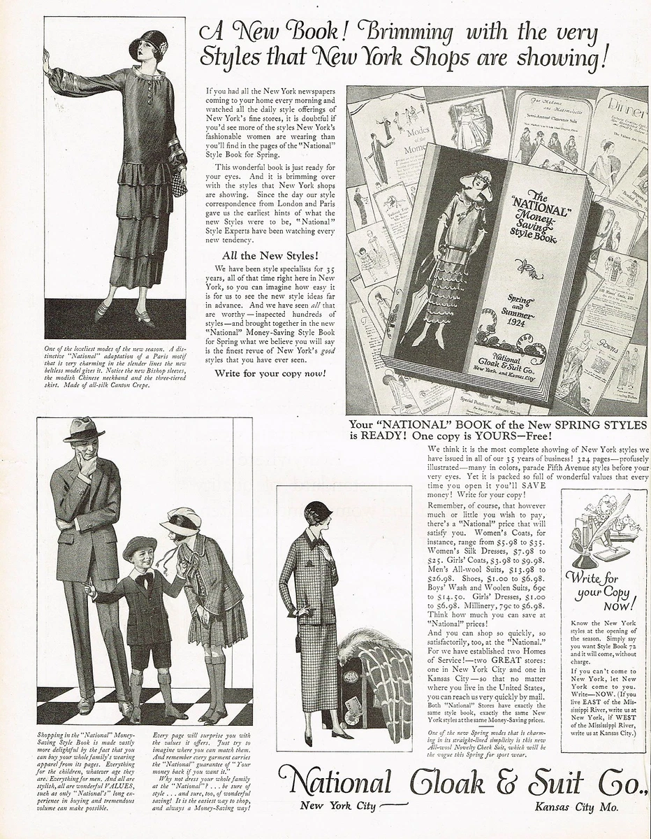 1920s Flapper Fashion Advertisements