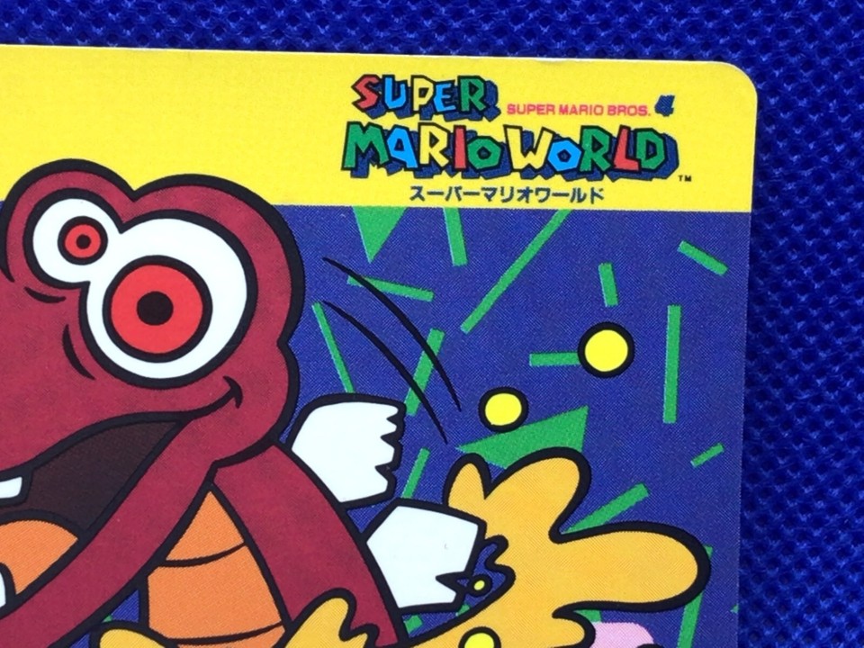 Blaarg Parabom Super Mario World Mario bros Card Banpresto 1992 ...