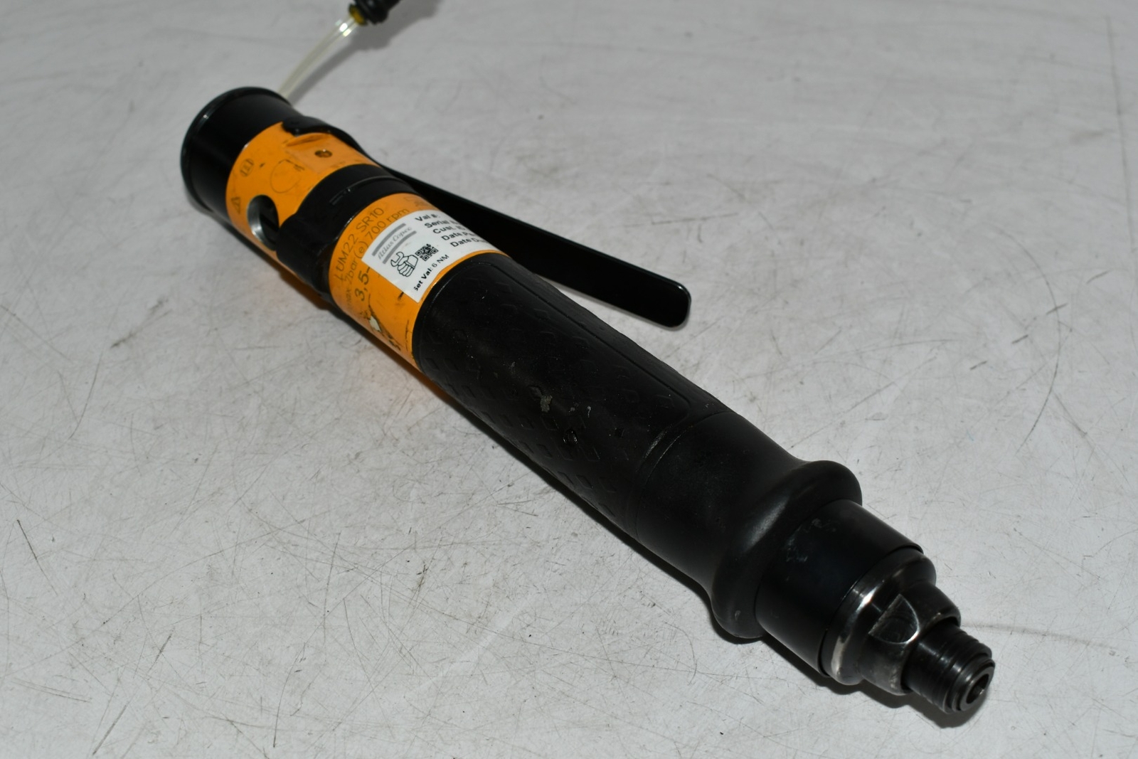 Atlas Copco 8431-0269-49 LUM22 SR10 Inline Pneumatic Screwdriver, 3.5 ...