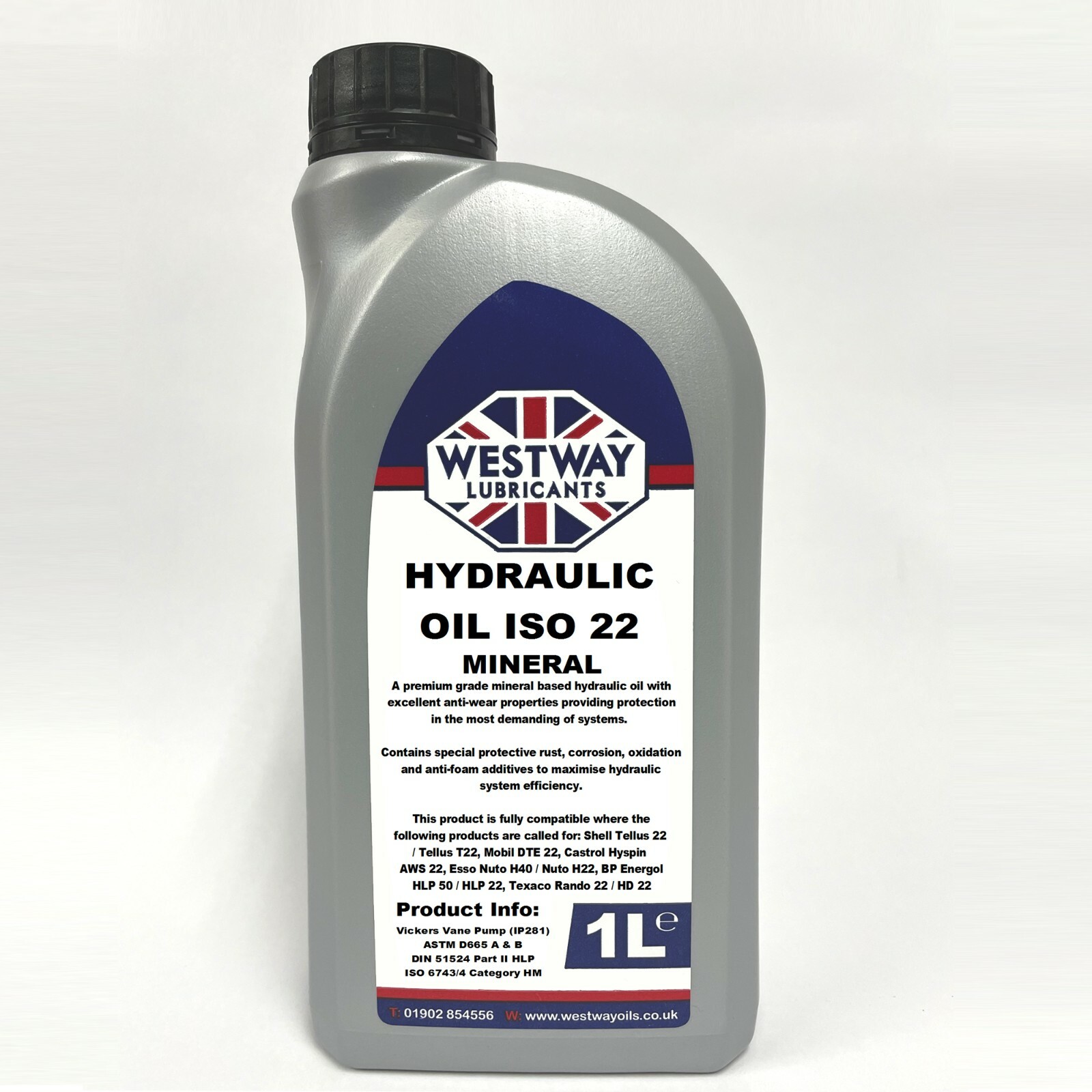 Hydraulic Oil 22 Fluid 1L VG22 High Grade 1 Litre ISO 22 DIN 51524 | eBay