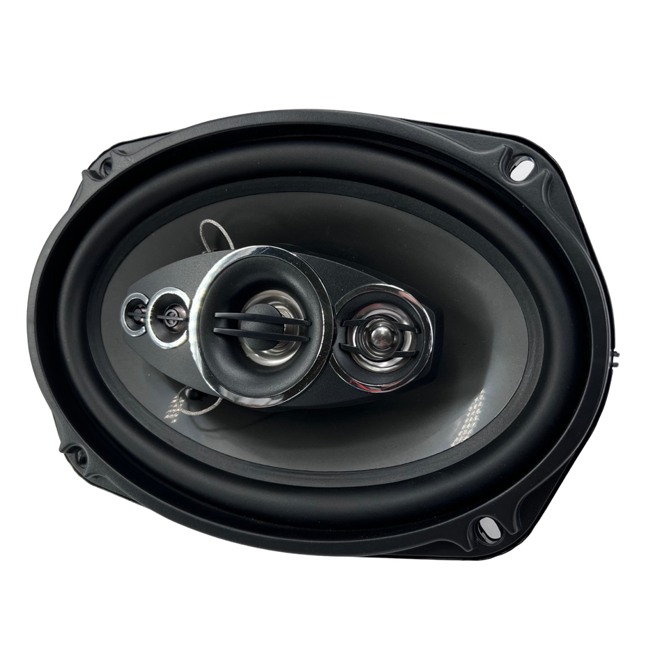 4x Audiobank 6x9 2800 Watt 5-Way Red Car Audio Stereo Coaxial Speakers ...