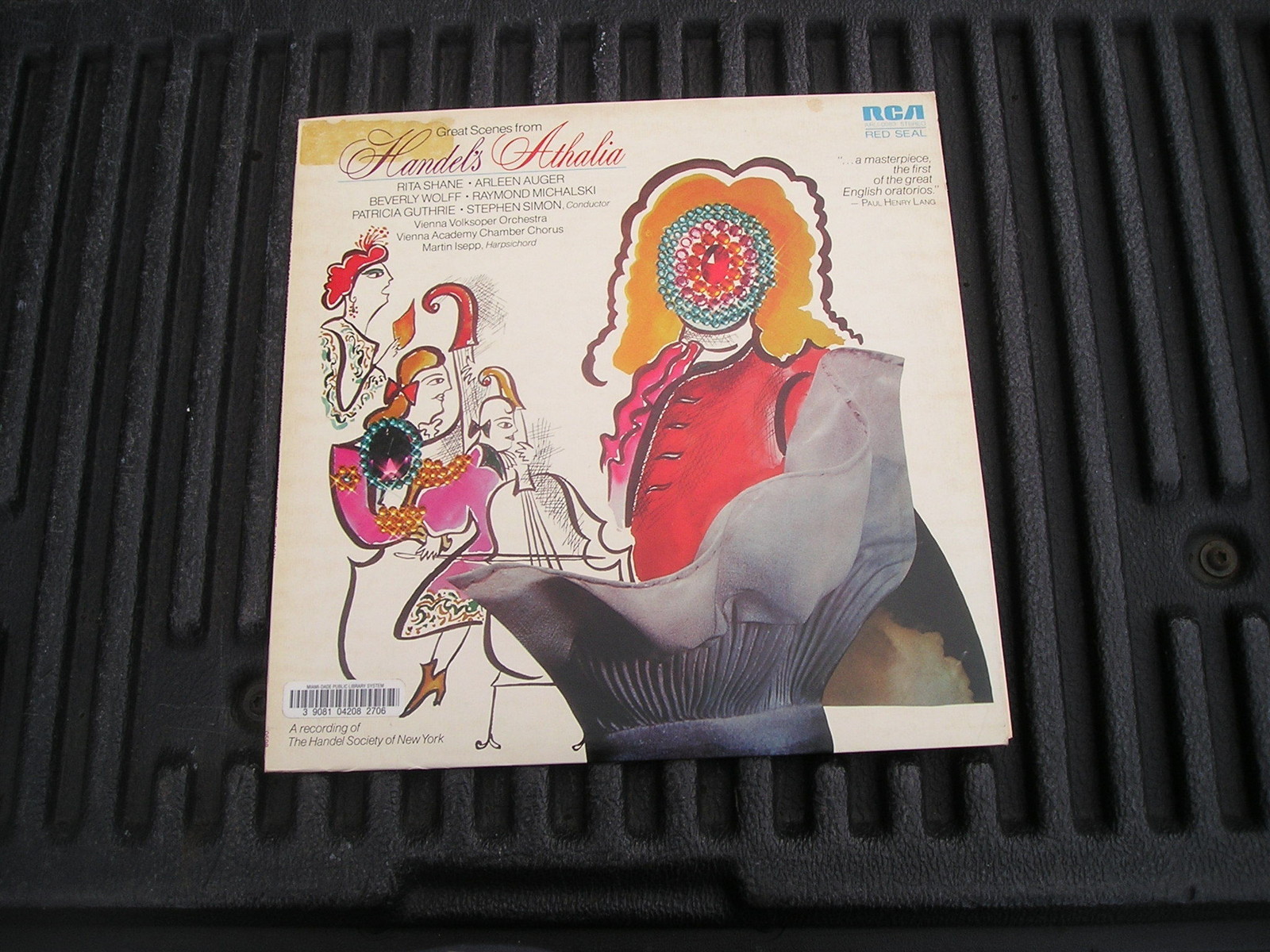 HANDEL'S ATHALIA, SHANE, AUGER, WOLFF, MICHALSKI, ,VIENNA VOLKSOPER ...