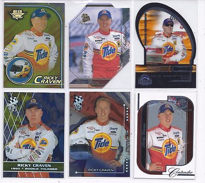 (19)ct RICKY CRAVEN NASCAR RACING DRIVER/CAR CARD LOT | eBay