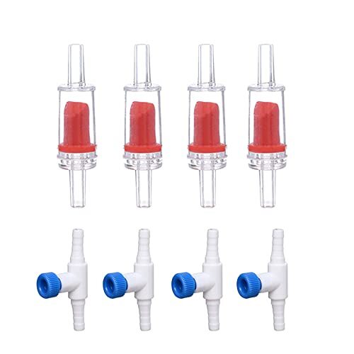 4pcs Large Aquarium Sponge Filter with Suction Cups, Check Valves for ...