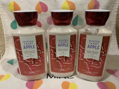 Bath & Body Works Winter Candy Apple Lotion X3 NEW Seasonal | eBay