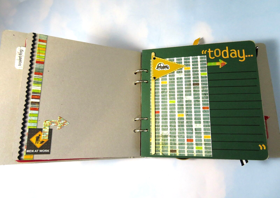 Handmade Travel Journal Scrapbook Mixed Media 19 Pages One Of A Kind 4 ...