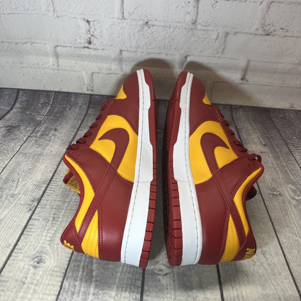 Nike Dunk Low Midas Gold USC Trojans Red Gold Shoes DD1391-701 Men’s ...
