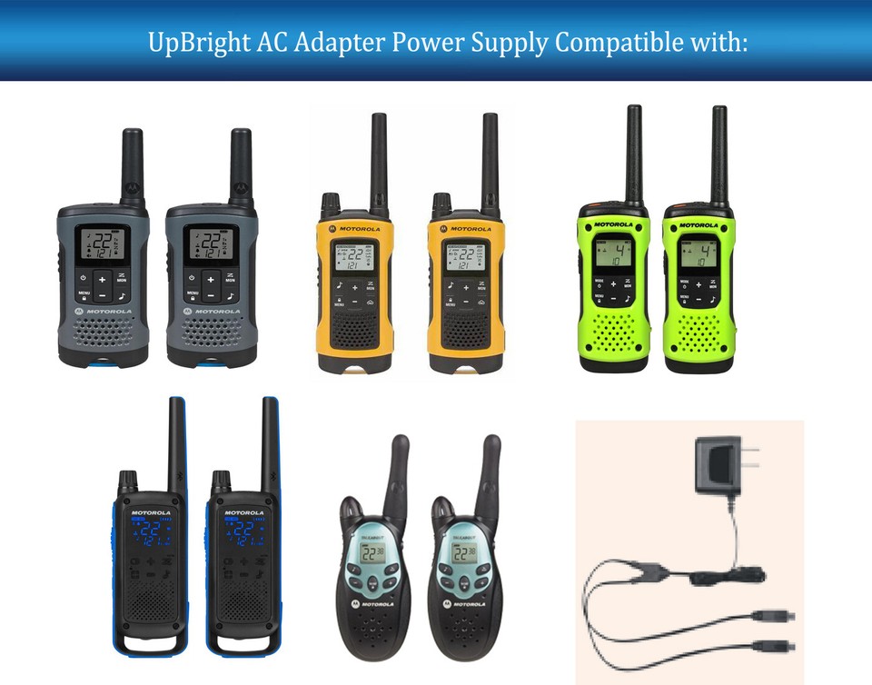 AC Power Adapter For Motorola Talkabout Two-Way Radios T200 T400 T500 ...