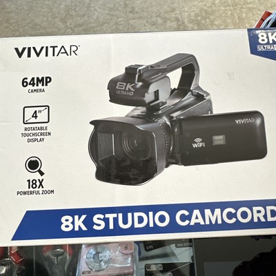Vivitar Full Size 8K Studio Video Camcorder, 64MB, Ultra HD, Black | eBay