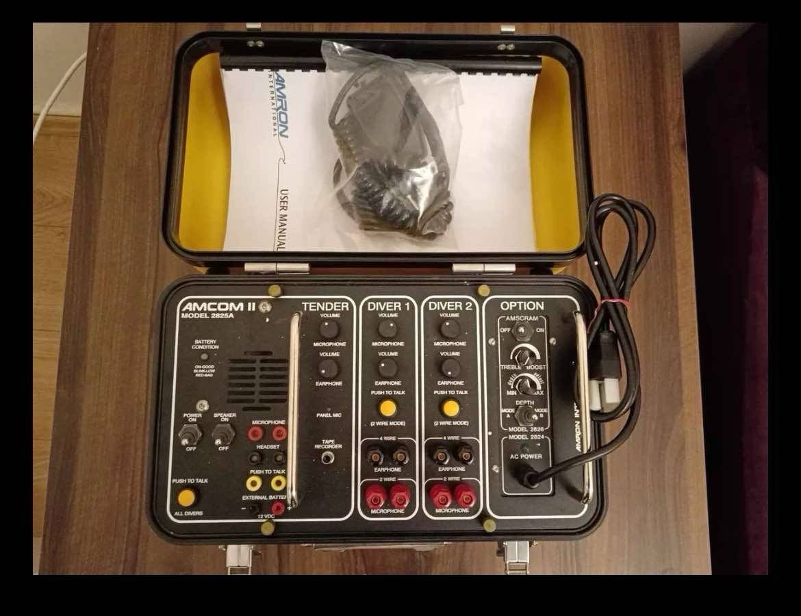Commercial Diving, Communication box AMCOM II 2825A Portable Helium ...