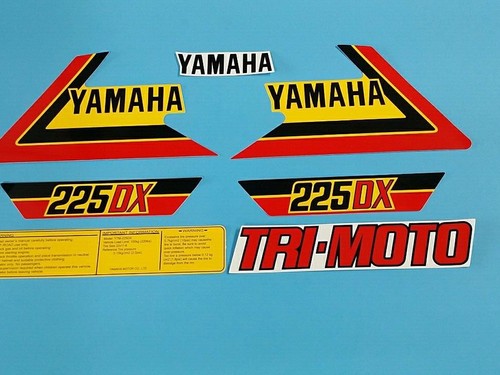 YAMAHA YTM225DX TRI-MOTO 1983 DECAL GRAPHIC SET (*#Y15) | eBay