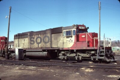 SOO 769 SD-40-2 GLADSTONE MI (SOO LINE) ORIGINAL SLIDE 05-01-79 T22-4 | eBay