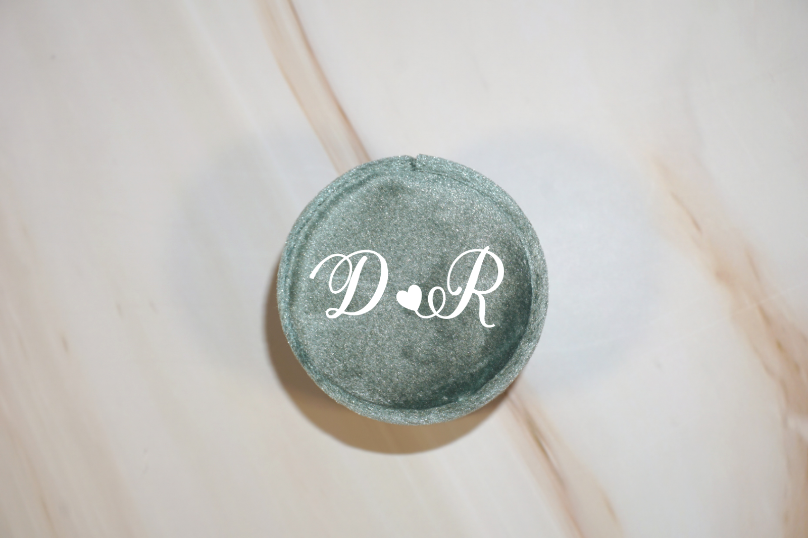 Personalised Circle Ring Box Velvet Wedding Gift Beautiful Quality New ...