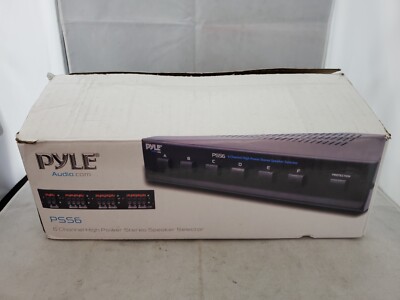 Pyle Audio PSS6, 6 Channel High Power Stereo Speaker Selector, Ships ...