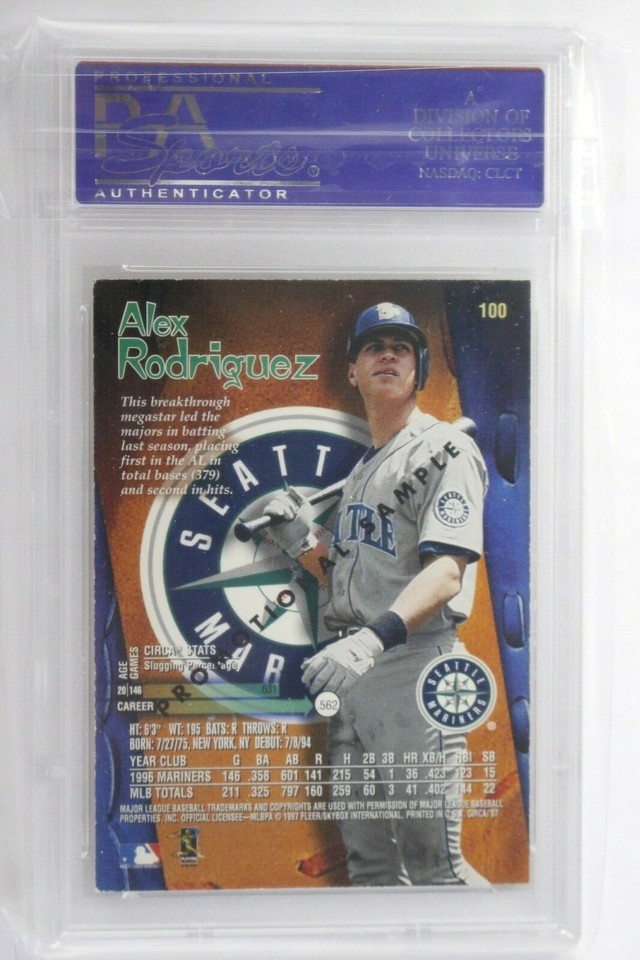 1997 Circa Alex Rodriguez #100 Promotional Promo Sample PSA 8 NM-MT | eBay