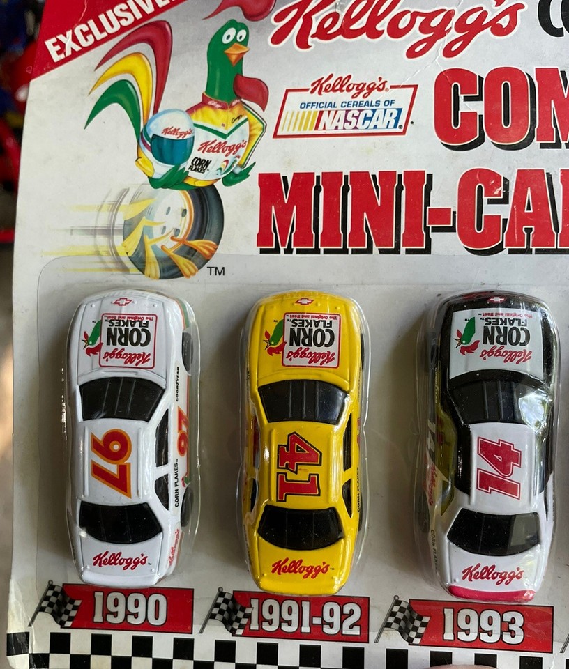 New 1996 NASCAR KELLOGG'S Corn Flakes Racing Commemorative 6 Mini-Car ...