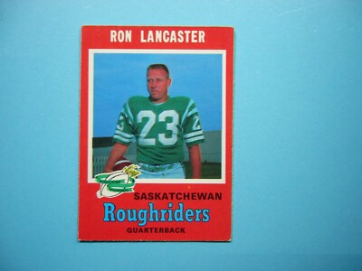 1971 O-PEE-CHEE CFL FOOTBALL CARD #101 RON LANCASTER EX/NM SHARP!! '71 ...
