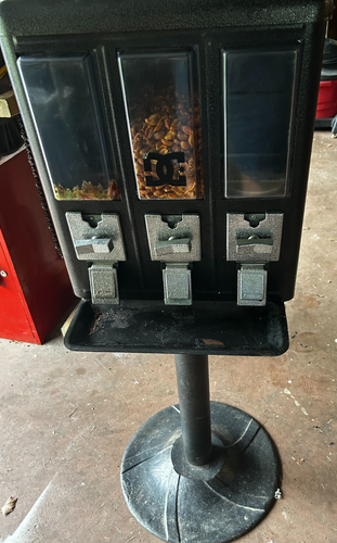 Vintage Ashland Triple Coin-Op Vending Machine Dispenser – Candy ...
