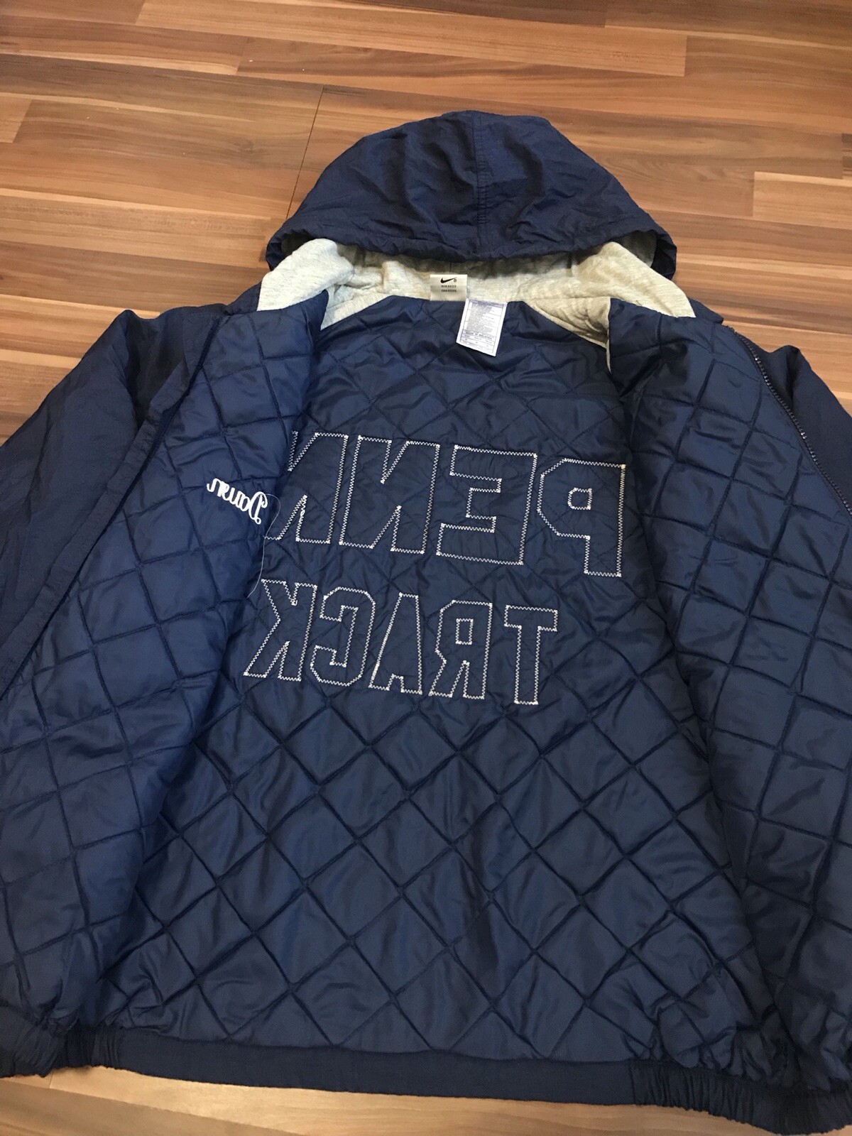 Vintage Nike Penn State Track Sideline Hooded Jacket … - Gem
