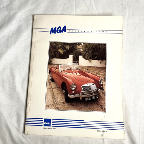 Moss Motors MGA Complete Parts Catalog Cars Automobiles Vintage 1992 | eBay