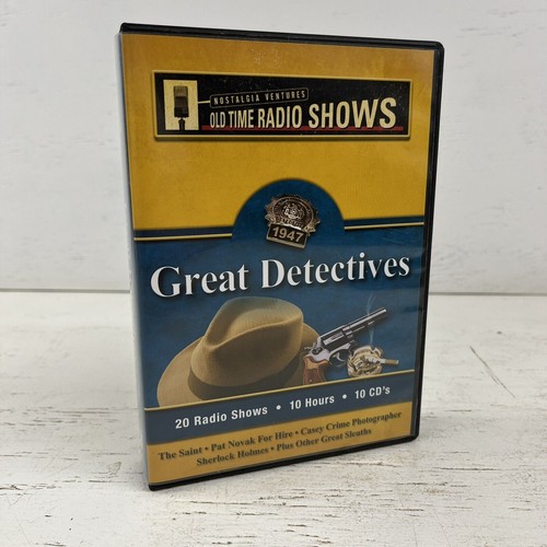 Old Time Radio Shows Great Detectives 20 Radio Shows 9 Discs Missing ...