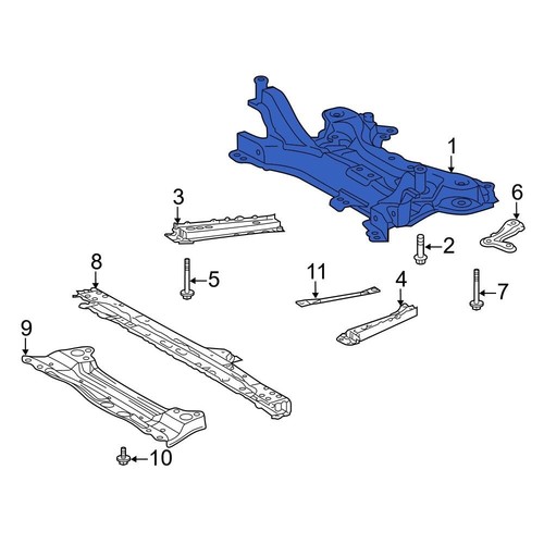 Crossmember/k-frame Front Suspension Rear Sub Frame Fits 2017 Lexus ...