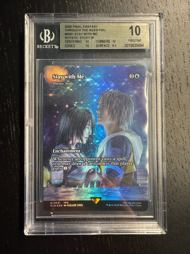 Stay With Me Rhystic Study Foil BGS Pristine 10 Magic the Gathering FF ...