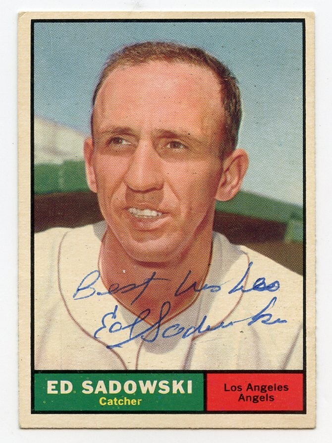 ED SADOWSKI Signed 1961 Topps # 163 Angels Guaranteed Authentic KOA | eBay