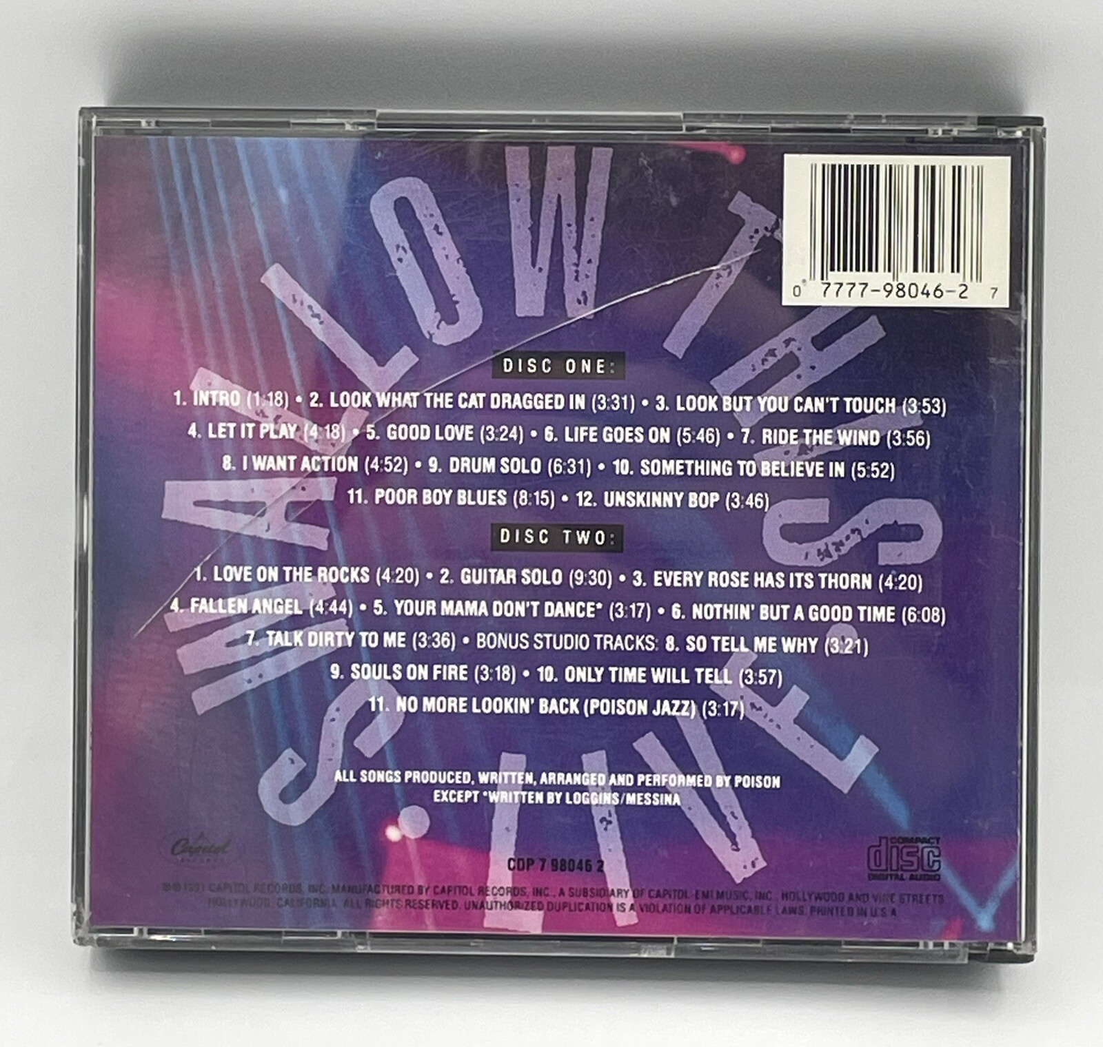 Poison Swallow This Live 2 CD Set 1991 | eBay