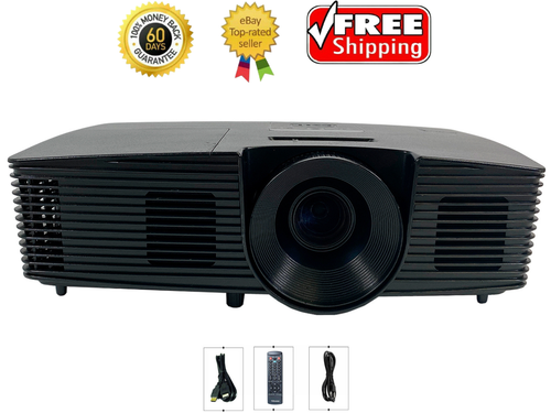 Dell 1220 DLP Projector Portable 2700 Lumens Home Theater 1080p HDMI w ...