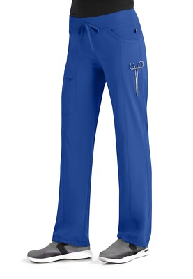 NEW Cherokee Infinity Scrub Bottom Womens Medium Blue | eBay