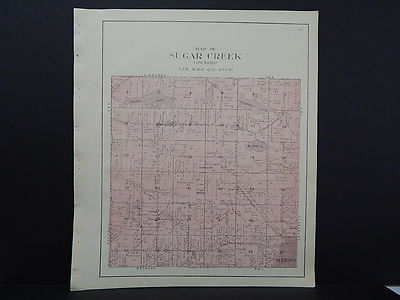 Wisconsin Walworth County Plat Map Sugar Creek Township 1921 K19#57 | eBay