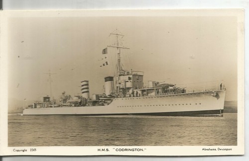 Great Britain's WW2 Postcard -HMS Codrington -WW2 | eBay