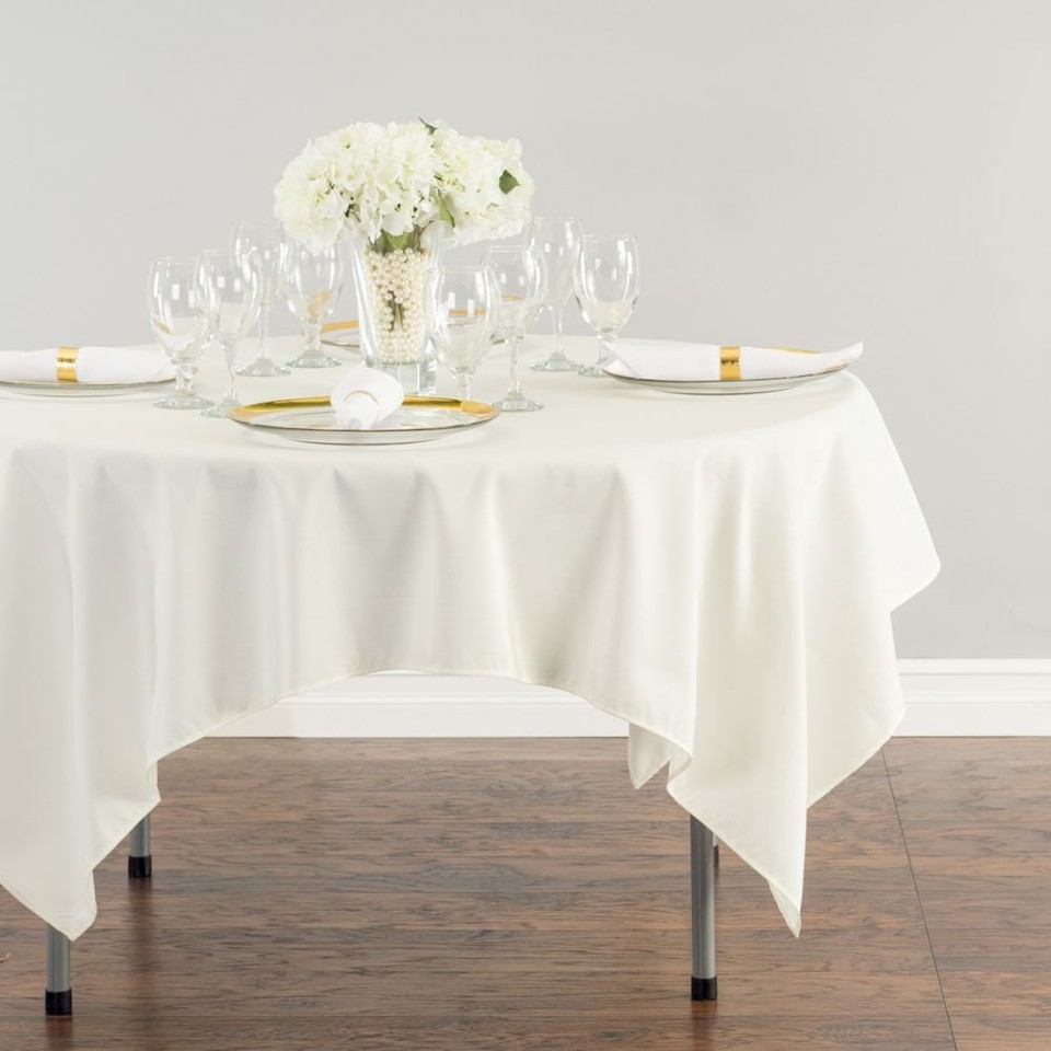 LinenTablecloth 70 in. Square Polyester Tablecloths, 33 Colors! Wedding ...