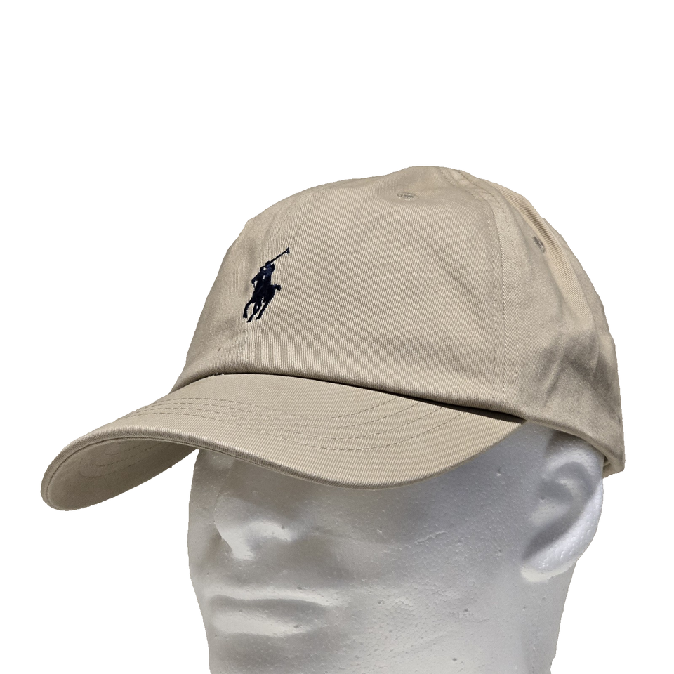 Polo Ralph Lauren Men's One Size Cotton Chino Adjustable Ball Cap Beige ...