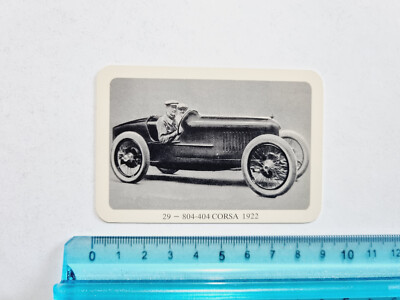 Fiat 804-404 Racing 1922 Auto Rare Card Vintage Original Retro Light ...