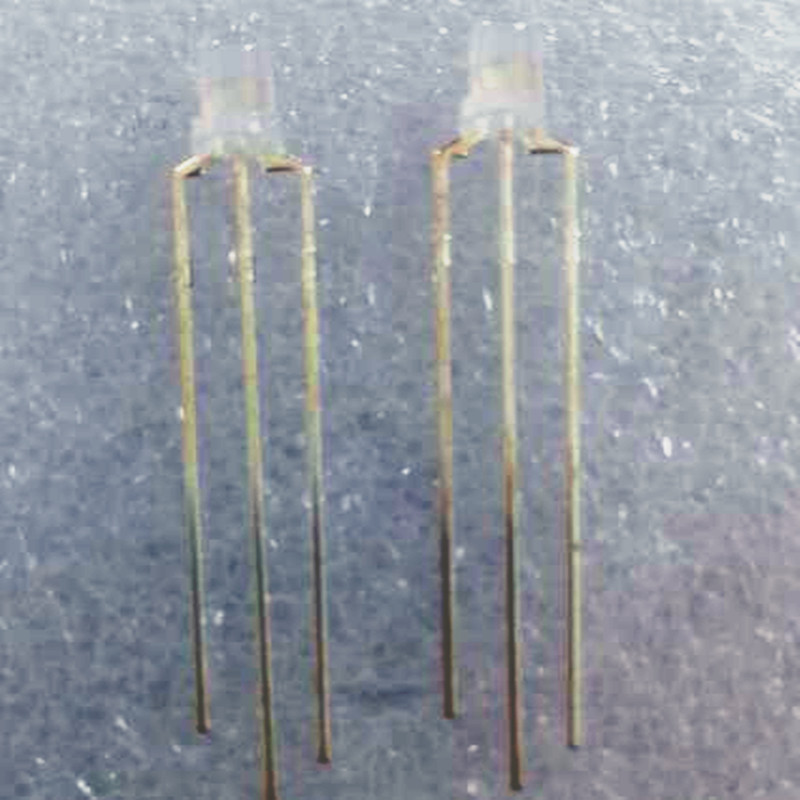 10pc 3mm Bi-Color Bi-Polar Common Cathode Yellow/Blue Led for 3v/6v/9v ...