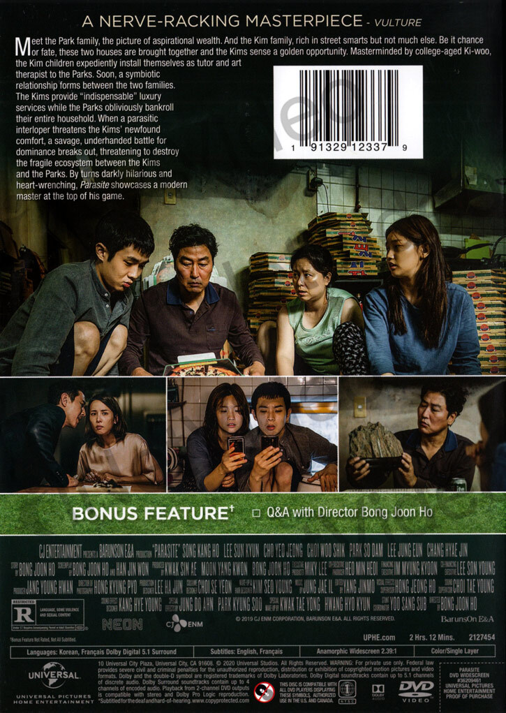 Parasite (DVD, 2019) for sale online | eBay