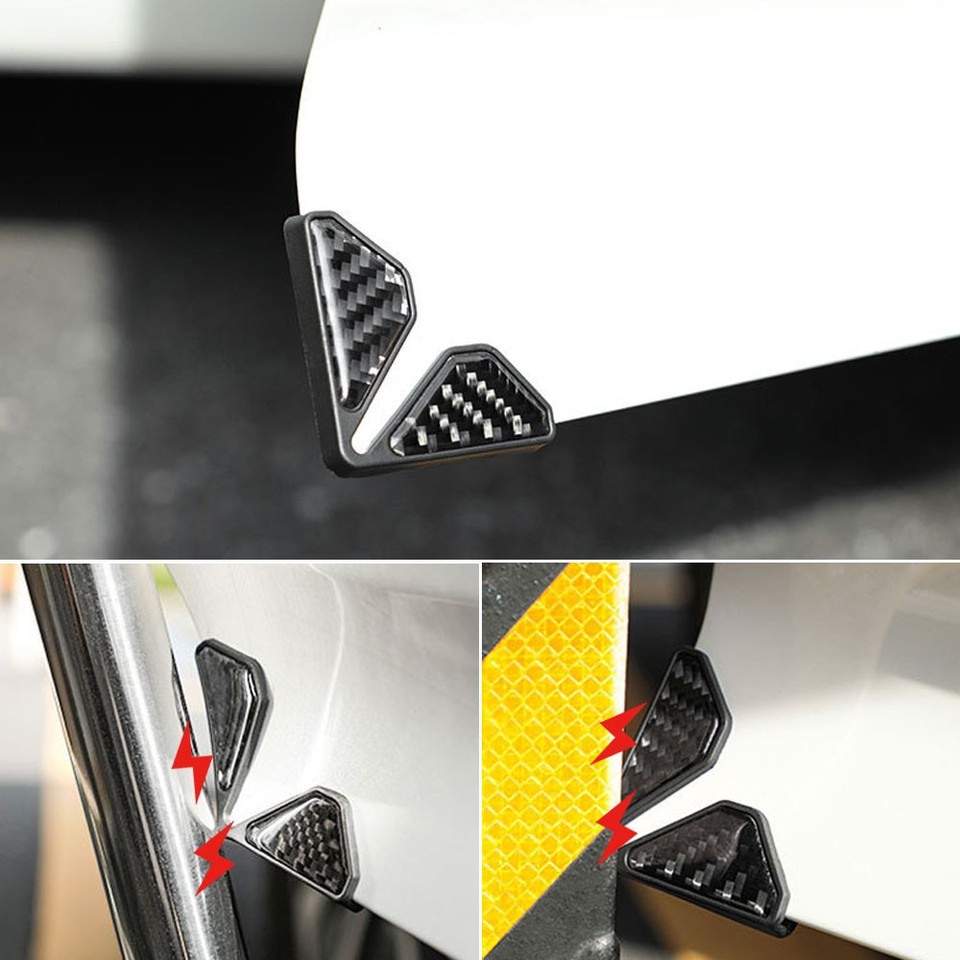2× Vehicle Door Corner Cover Anti-Scratch Protector Stickers Car ...
