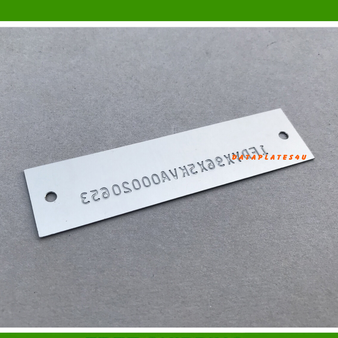 SERIAL NUMBER DATA TAG EMBOSSED PLATE HOT ROD CHEVROLET FORD STAMPED | eBay