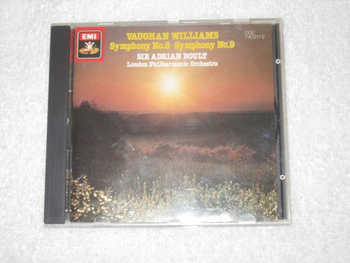 VAUGHAN WILLIAMS SYMPHONY NO 8 & 9 LONDON PHILHARMONIC ORCHESTRA BOULT ...
