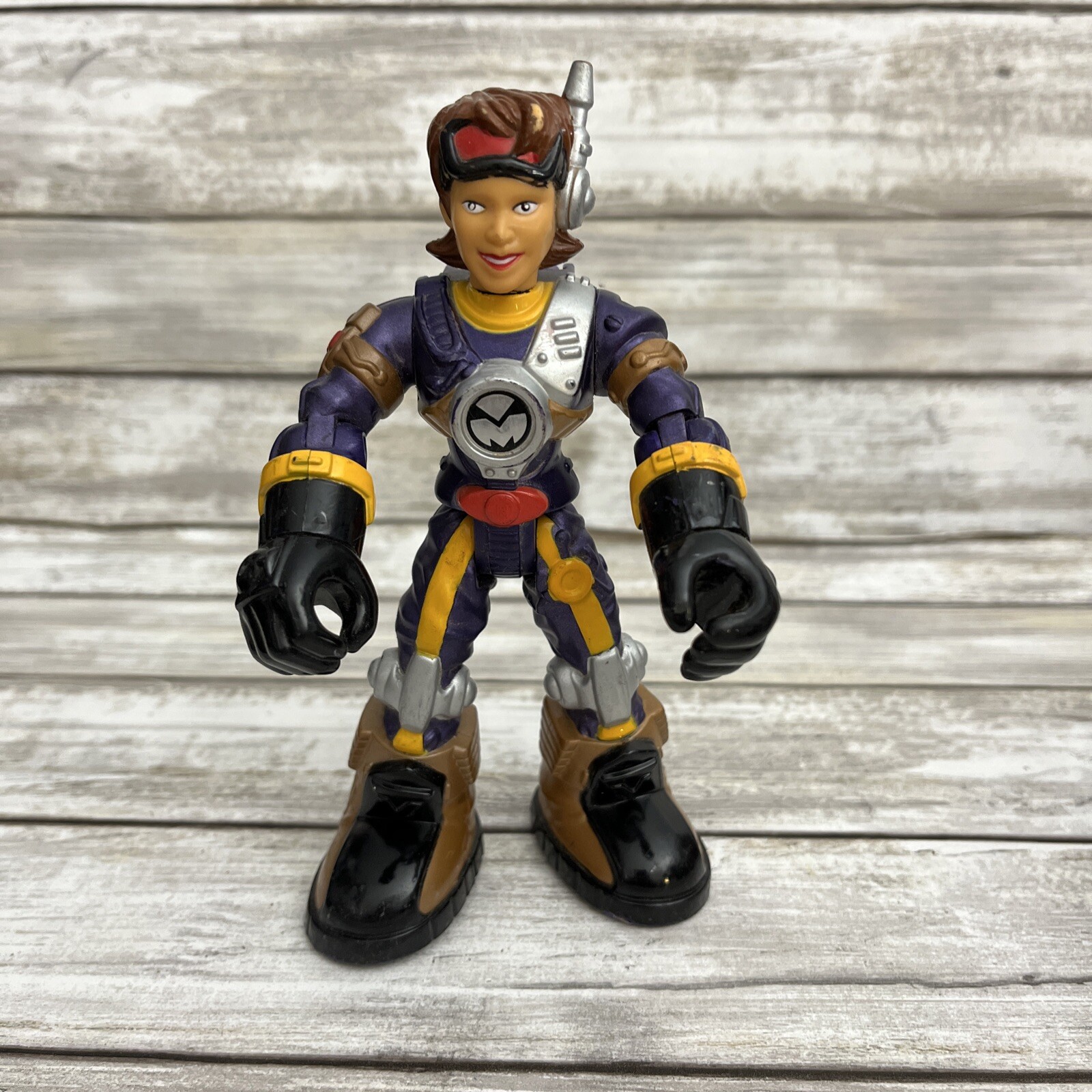 VINTAGE 2001 FISHER PRICE RESCUE HEROES ARIEL FLYER 6" ACTION FIGURE ...