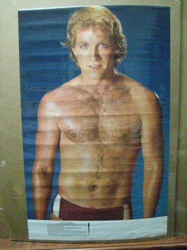 Vintage Hot Guy Terry Lester Scrub-a-lov shower poster Model 1985 Inv# ...