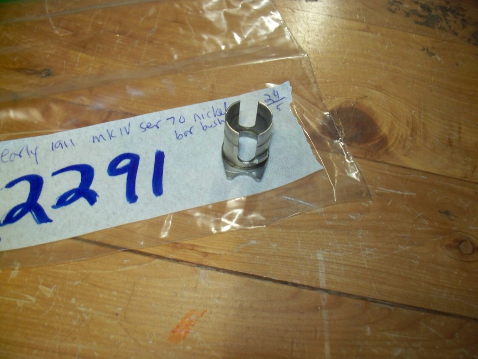 early Colt MKIV Series 70 1911 Government .45 Auto nickel split barrel ...