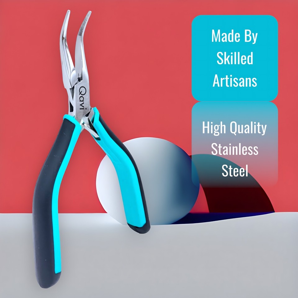 Fish Bone Plier/Tweezer Curved, High Grade Stainless Steel Polished ...