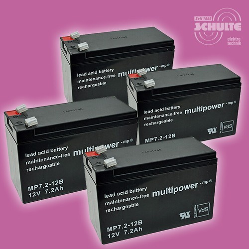 Akku-Satz USV-Batterien 12V 7,2Ah f. APC Smart-UPS RT SURTA48XLBP RBC57 ...